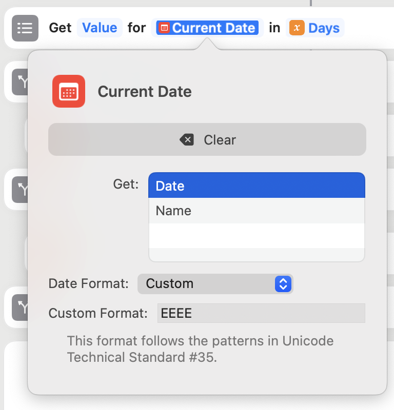 Getting The Day Of The Week In An Apple Shortcut Craigrussell